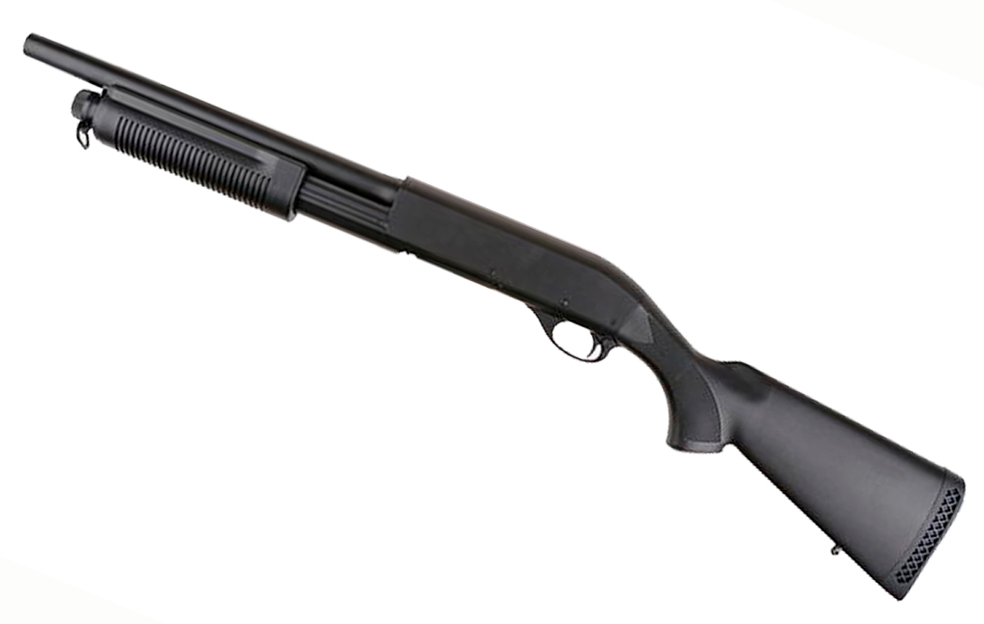 Pumpgun full stock - 3 skuds pumpgun med kolbe - se her