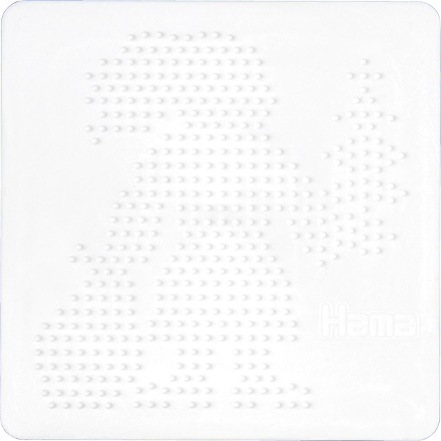 Perleplade med Julemand til midi perler - Hama perleplader.